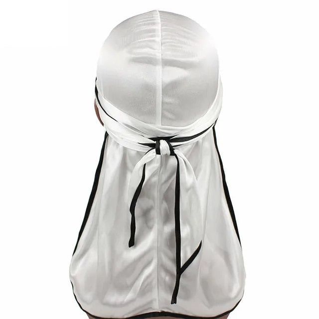 White durag glossy edges | Durag-Shop