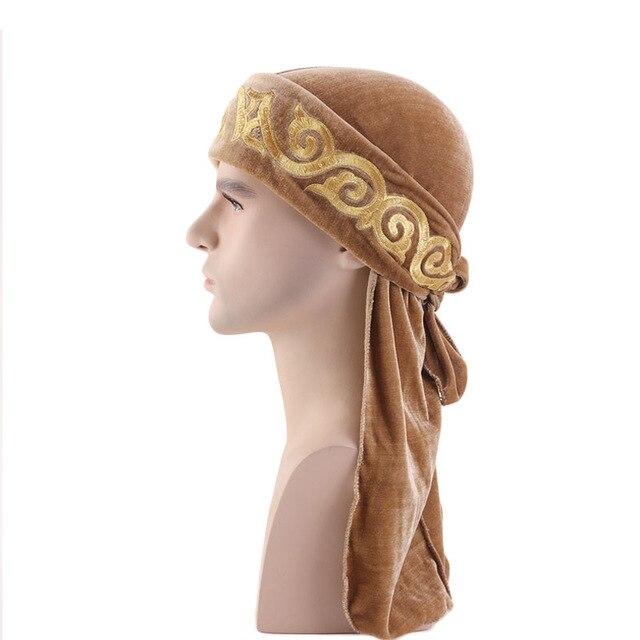Brown velvet durag flame | Durag-Shop