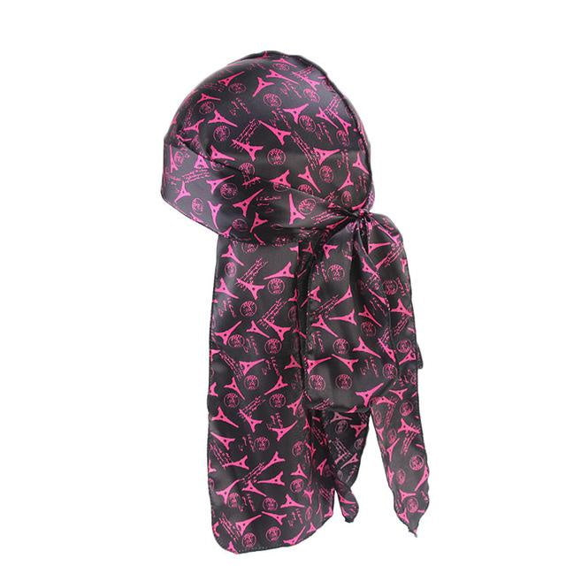 Black durag purple patterns | Durag-Shop