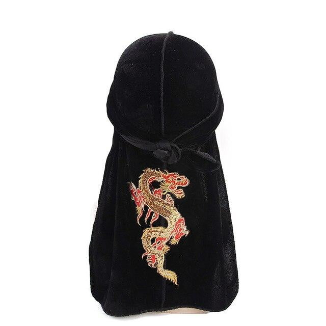 Black velvet durag dragon | Durag-Shop