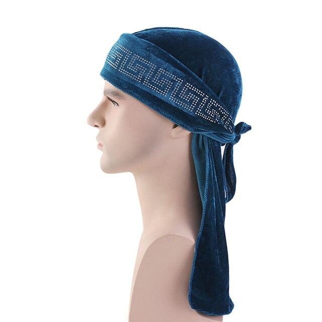 Durag bleu clair velours lumineux | Durag-Shop