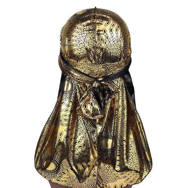 Golden durag peacock | Durag-Shop