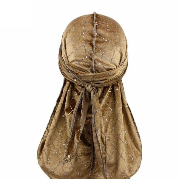 Durag marron velours brillant | Durag-Shop