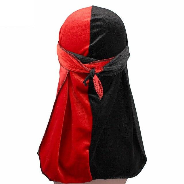 Black and red velvet durag | Durag-Shop