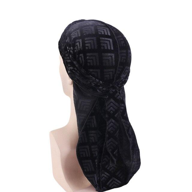 Black velvet durag patchwork | Durag-Shop