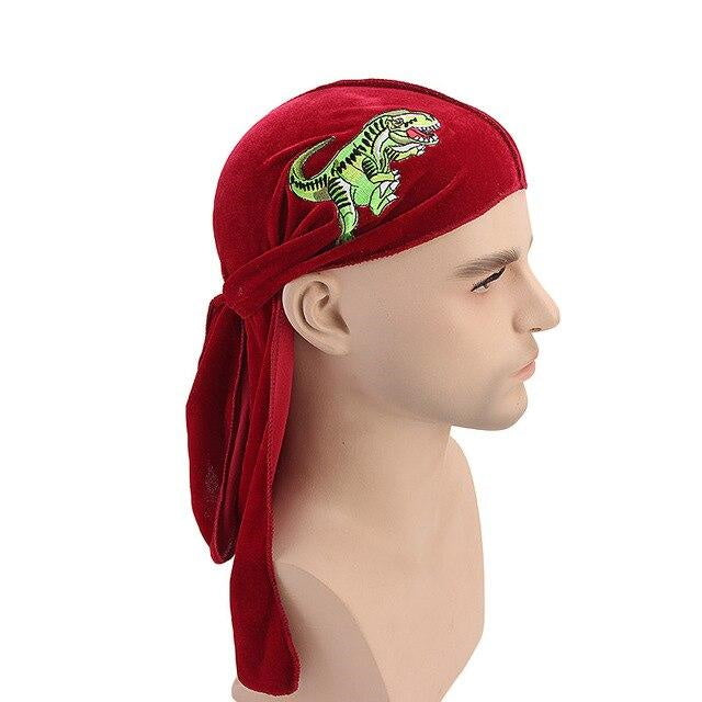 Red velvet durag dinosaur | Durag-Shop