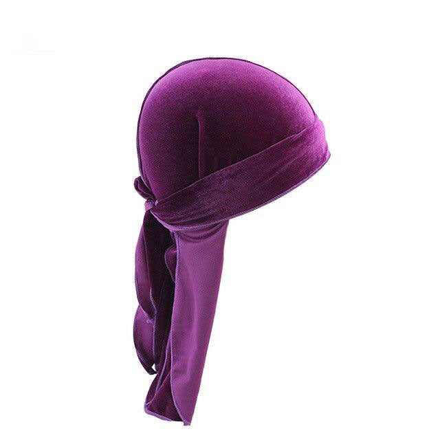 Purple velvet durag long tail | Durag-Shop